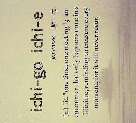 ICHI-GO ICHI-E