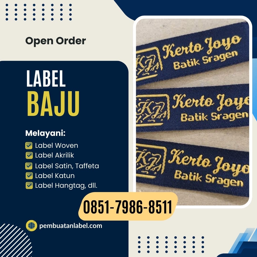0851-7986-8511 (WA) Label Baju Batik – Medium
