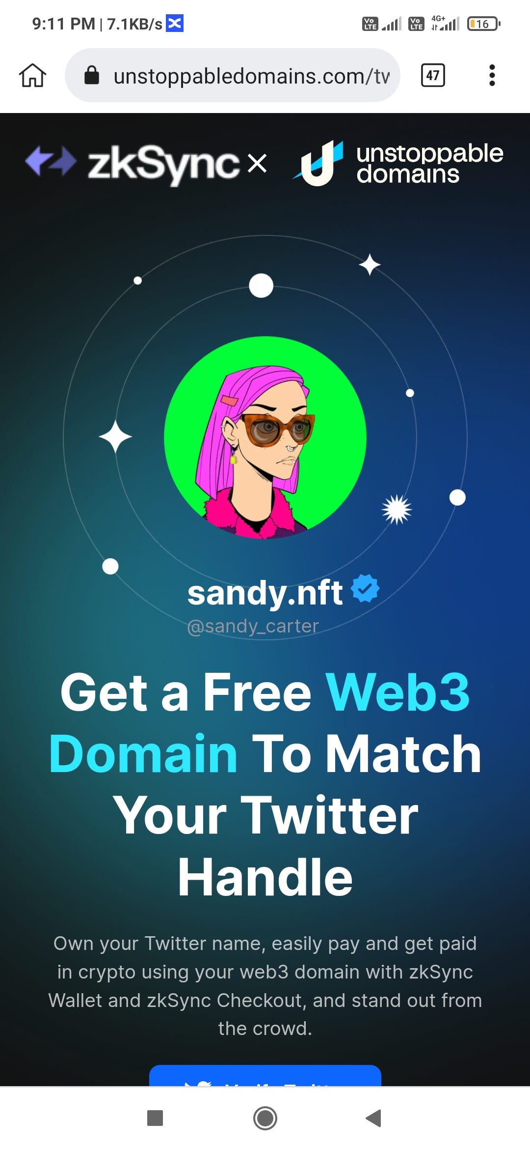 Sandy.nft – Medium