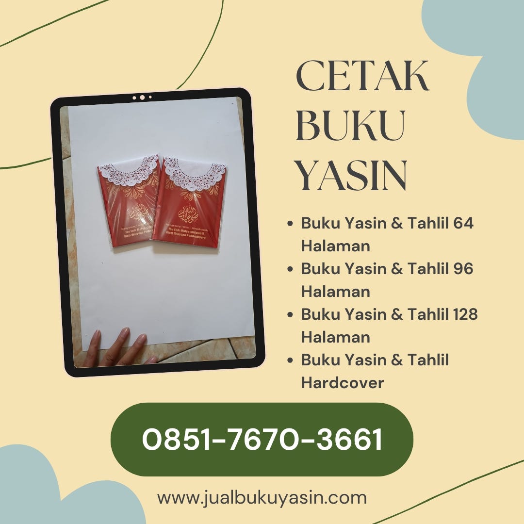 0851-7670-3661 (WA) Cetak Yasin di Solo – Medium