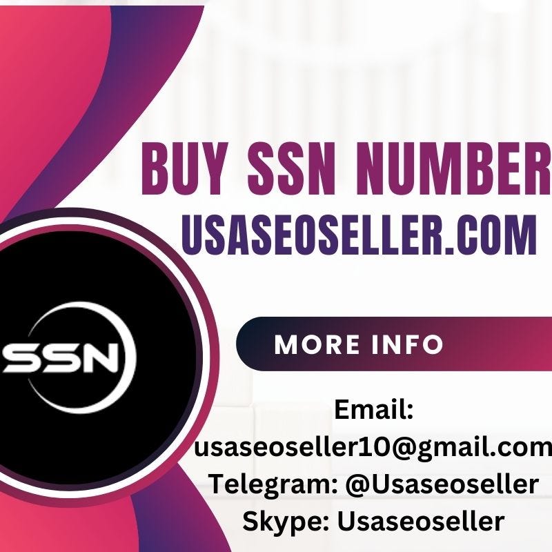 Buy SSN Number – Medium