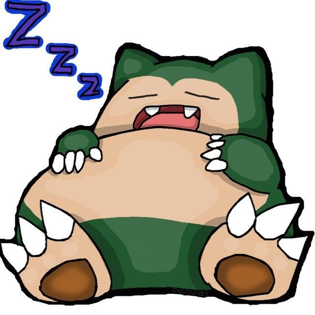 Sleepy Snorlax – Medium