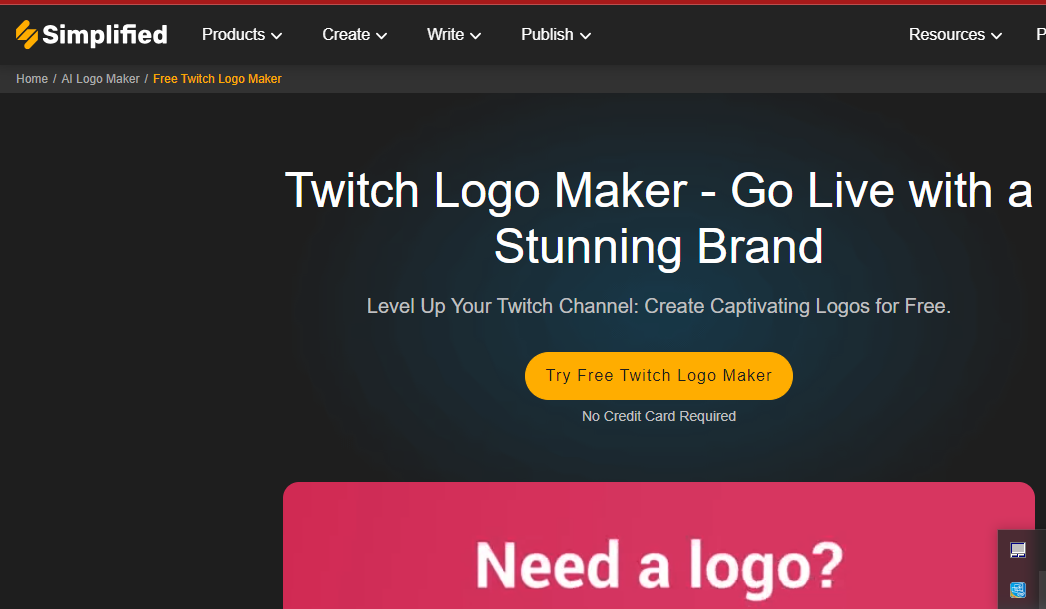 AI Free Twitch Logo Maker – Medium