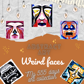 Abstract/Acrylic Weird faces Art by (Veera) – Medium