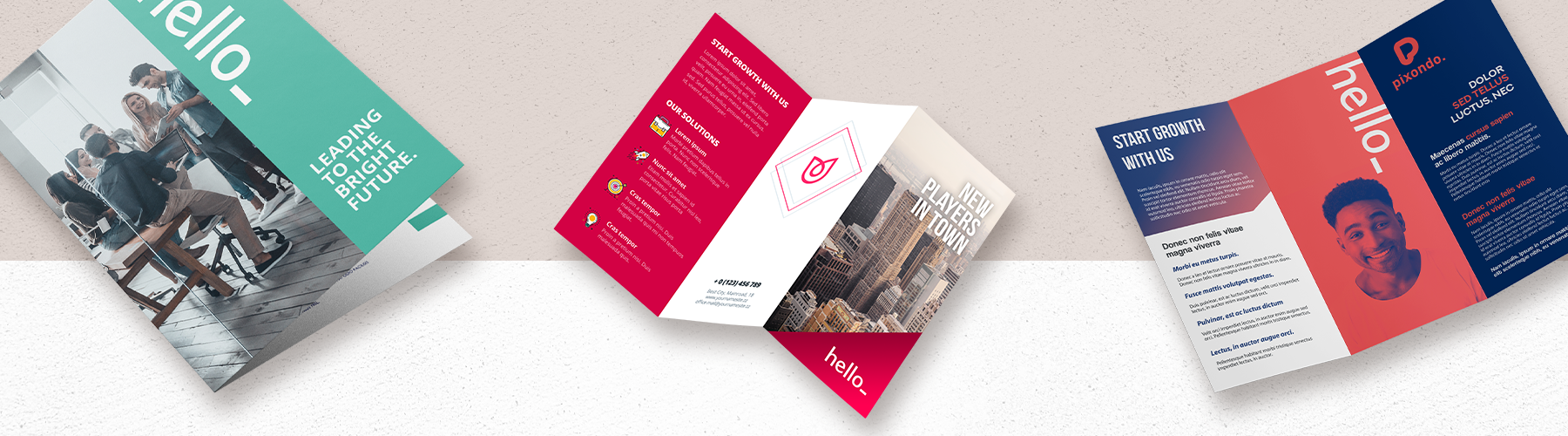 Folding options for flyers