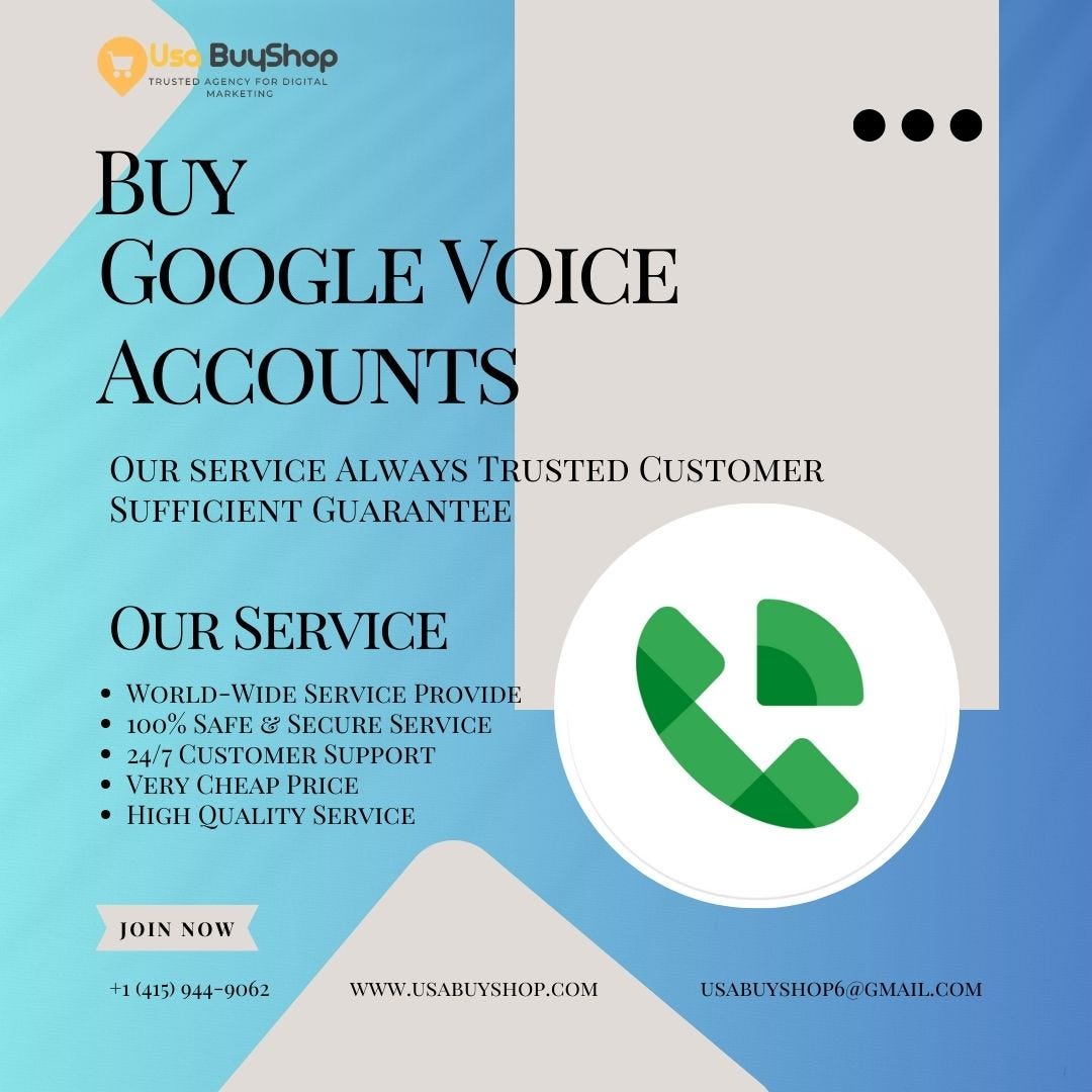 Buy Google Voice Accounts – Medium