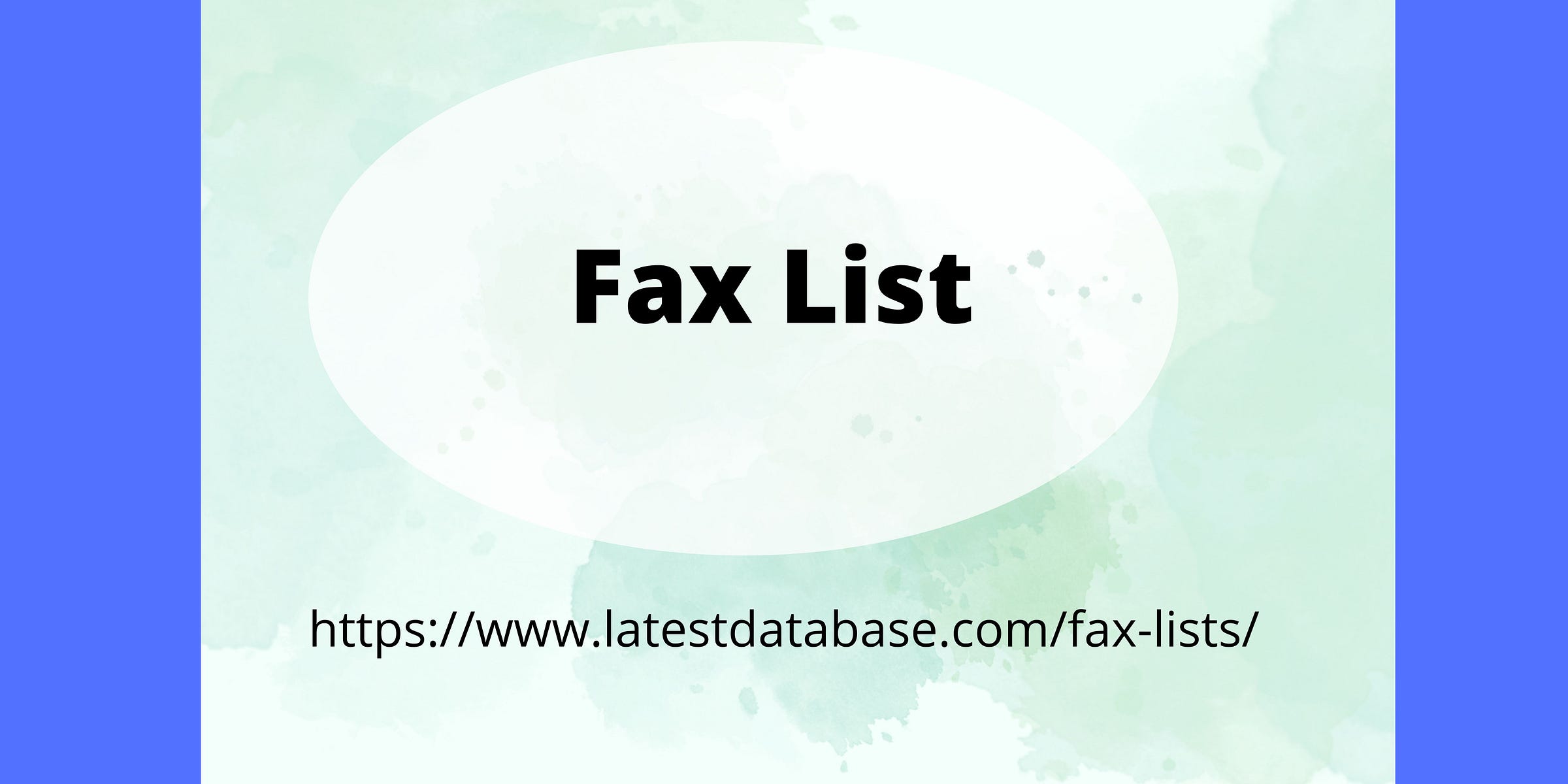 Fax List – Medium