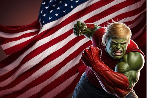Donald Trump Red Hulk – Medium