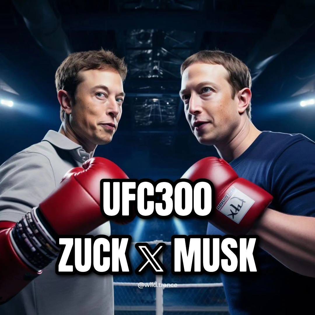 UFC300 Zuck 𝕏 Musk – Medium