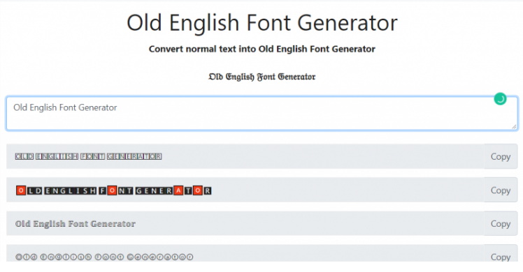 Old English Generator – Medium