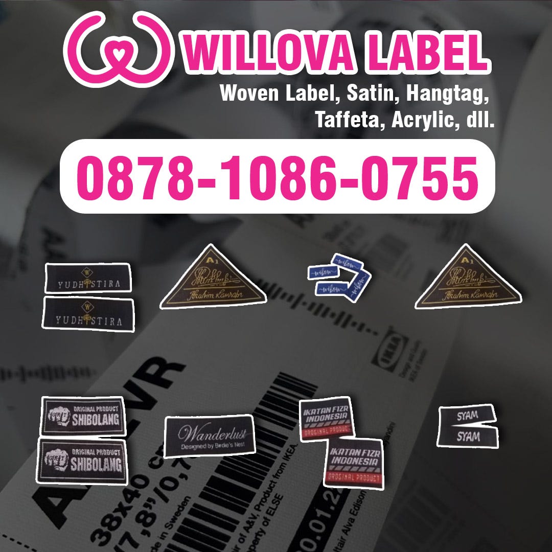 Label Tudung Acrylic Murah dan label jilbab – Medium