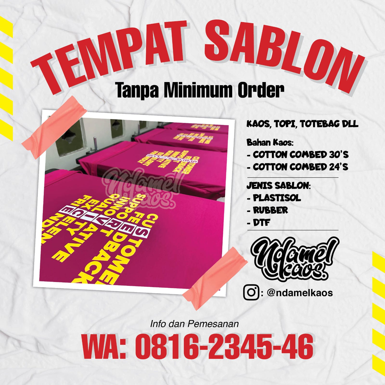 Tempat Sablon Kaos Surabaya – Medium