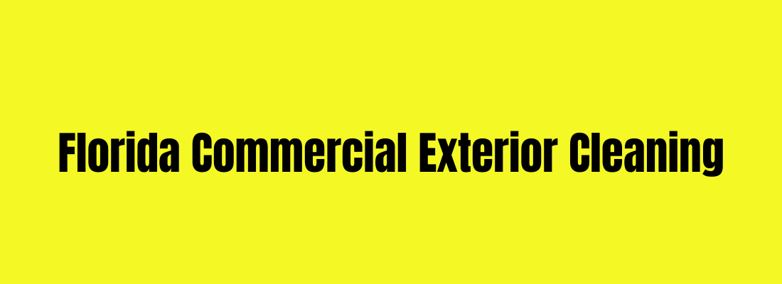 Florida Commercial Exterior Cleaning – Medium
