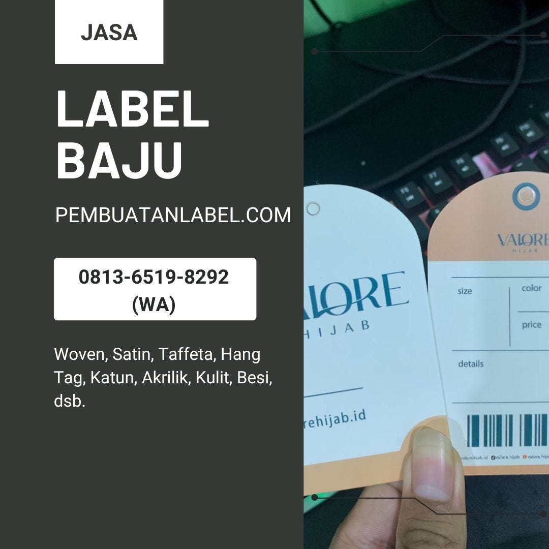 0813-6519-8292 (WA) Label Size Baju – Medium