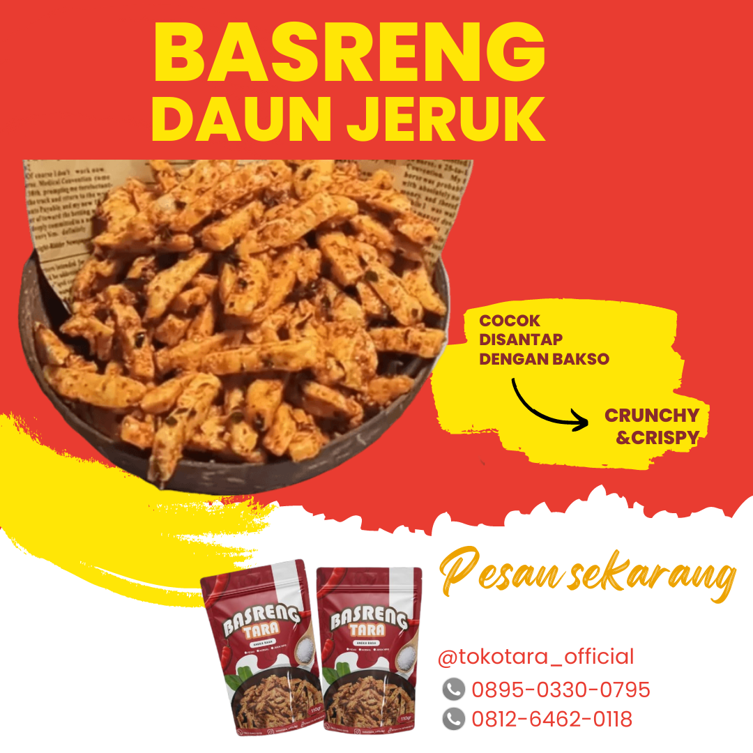 Jual Basreng Pedas Daun Jeruk di Medan – Medium