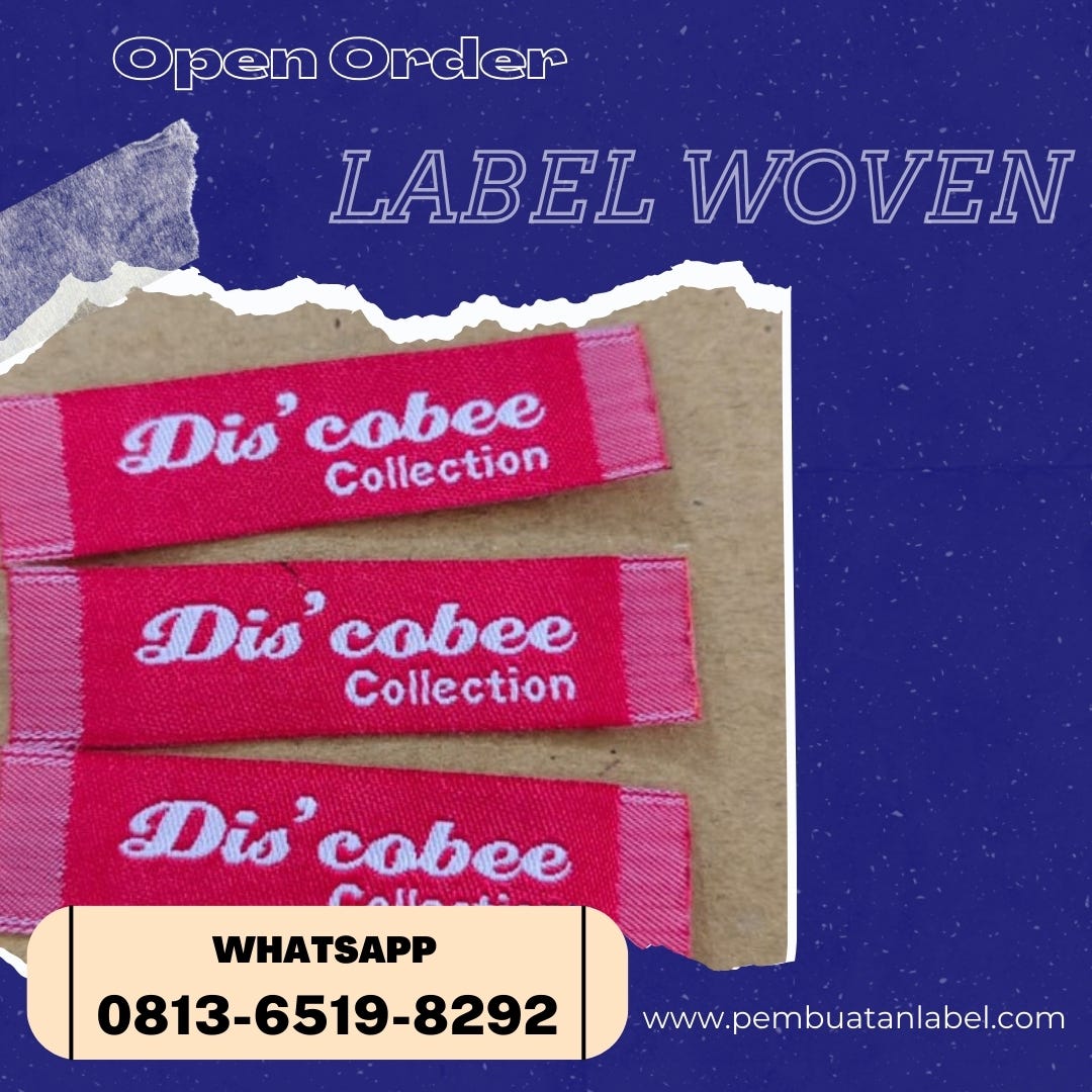 0813-6519-8292 (WA) Label Baju Custom – Medium