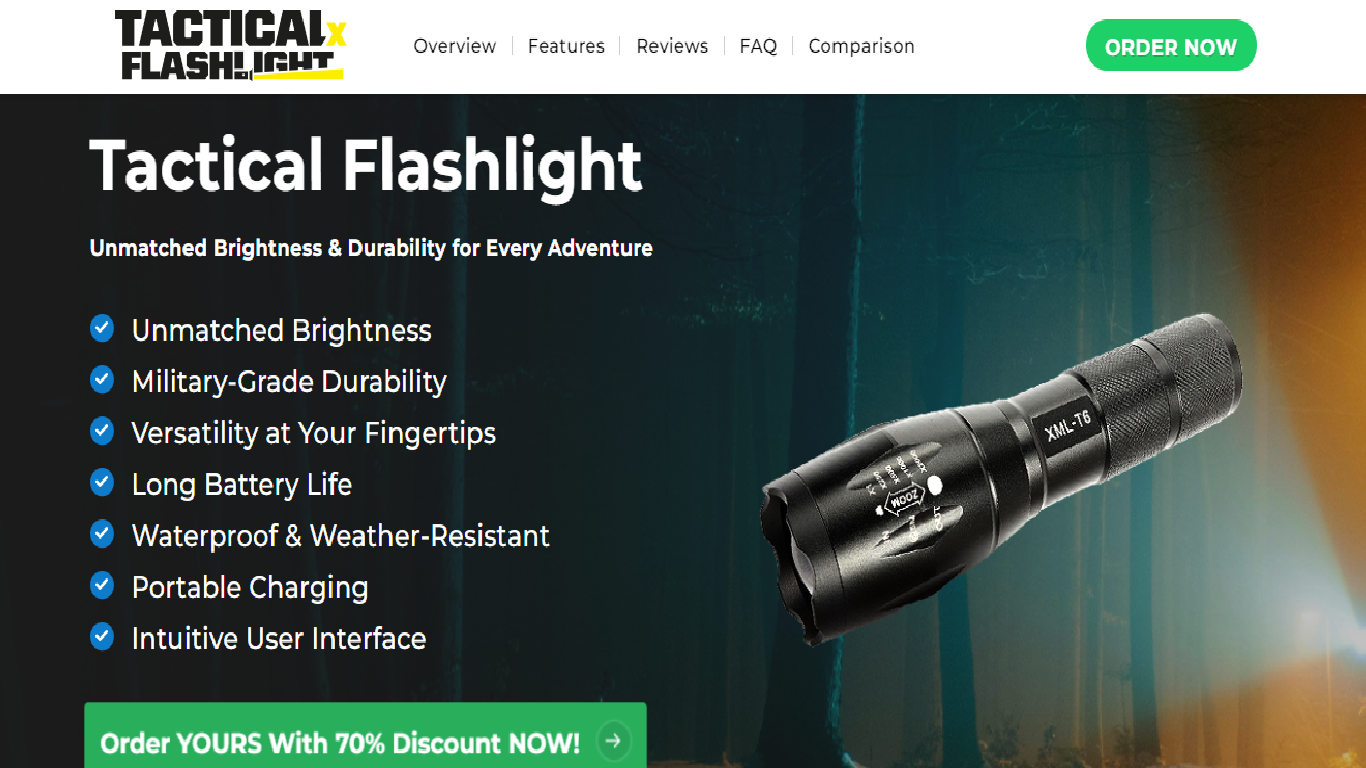 Tactical Flashlight – Medium