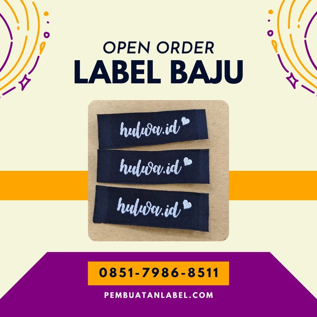 0851-7986-8511 (WA) Label Baju Ukuran – Medium