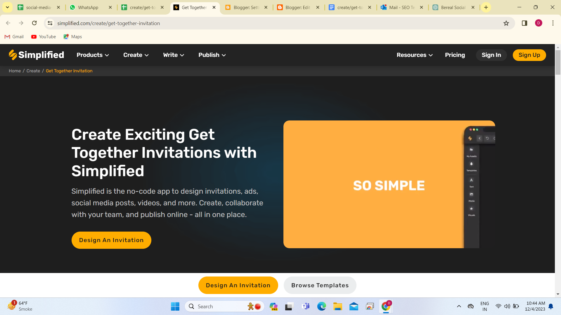 Get Together Invitation – Medium