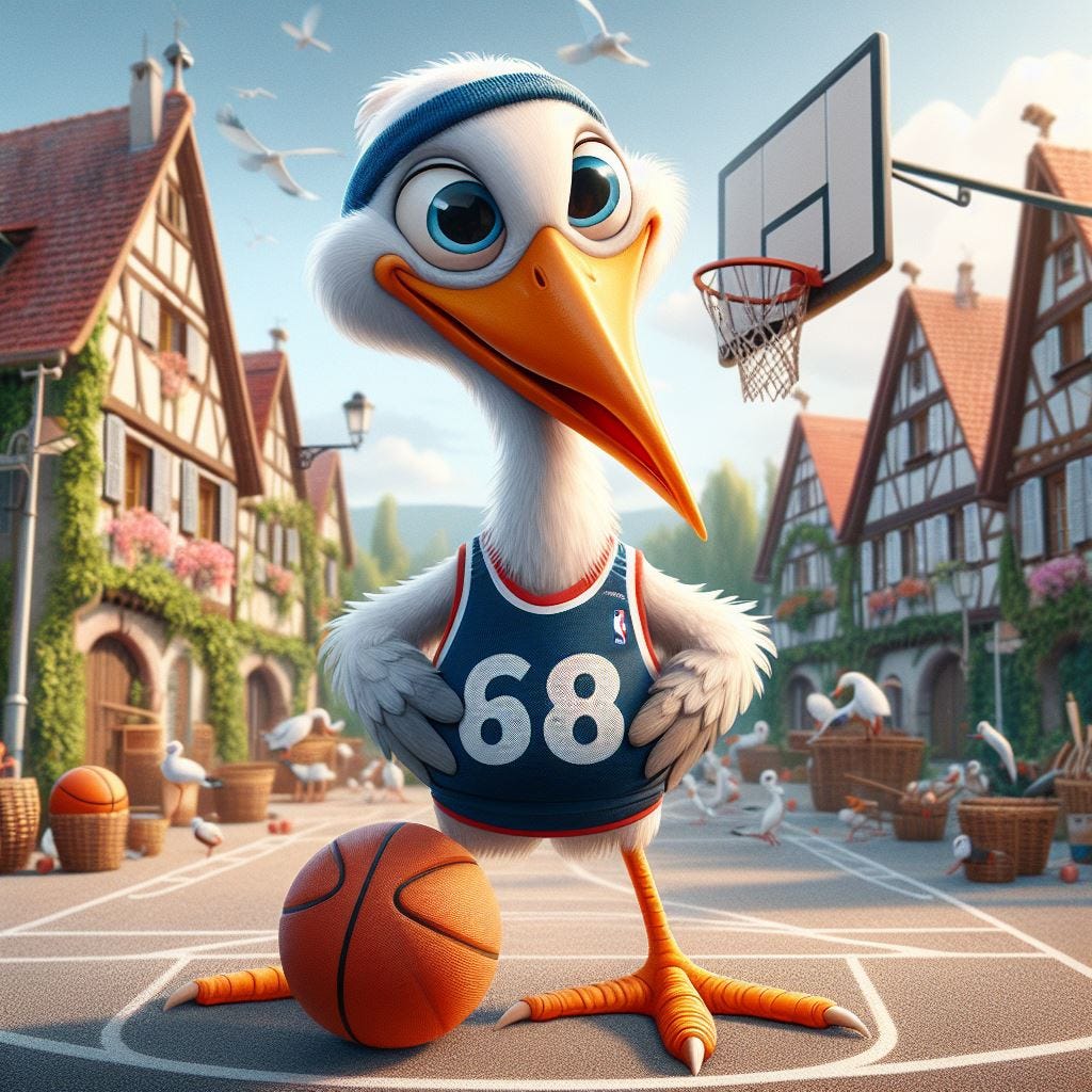Basketball Stork – Medium