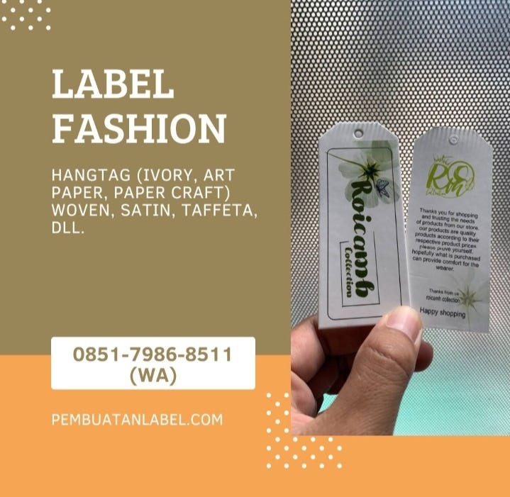 0851 7986 8511 Label Baju Distro – Medium