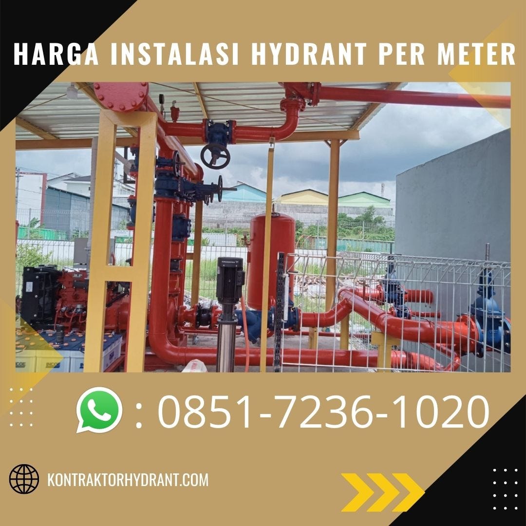 Harga instalasi Hydrant per meter – Medium