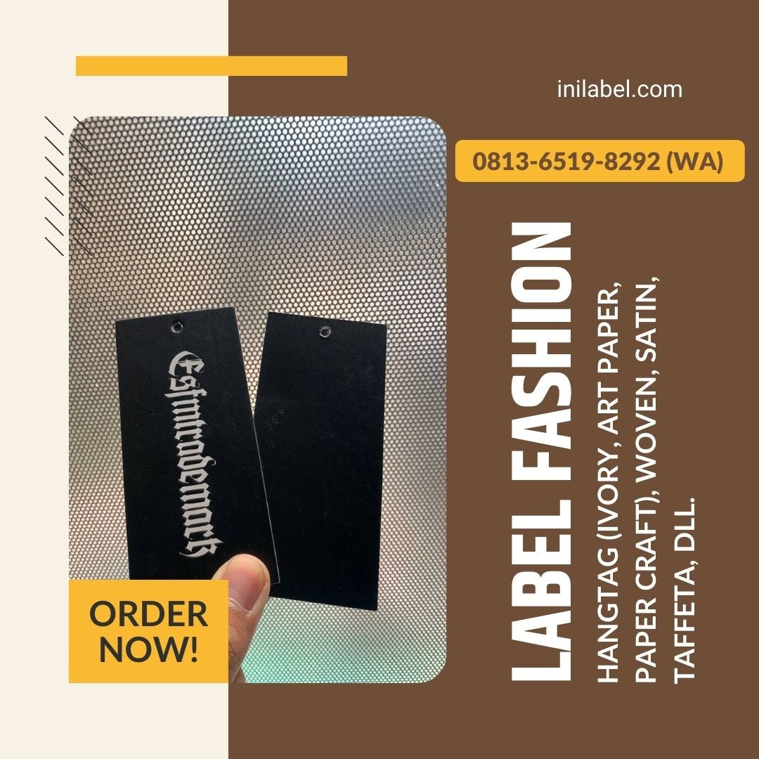 0813-6519-8292 (WA) Kertas Label Baju – Medium