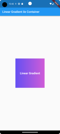 Flutter: Container Widget’ında Gradient Kullanımı | by Oya Özcan | Medium