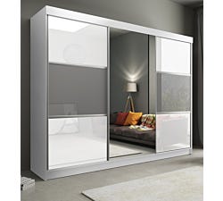 High Gloss Sliding Wardrobes Uk | Furco - Furco - Medium