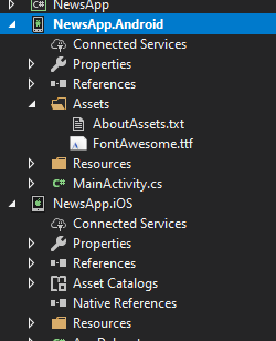 HOW TO USE FONT AWESOME ICONS IN XAMARIN FORMS | by ADEOYE TEMITAYO | Medium