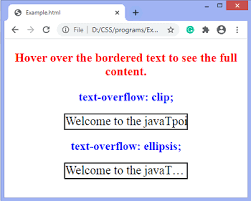 CSS text-overflow property - om kumar - Medium