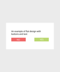 Yes No Button Flat