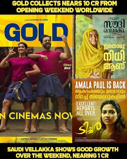 10 Cr for Gold worldwide, Saudi Vellakka shows growth over the weekend ...