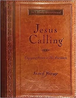 READ/DOWNLOAD@) Jesus Calling, Large Text Brown Leathersoft, with full ...