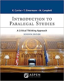 READ/DOWNLOAD@^ Introduction to Paralegal Studies: A Critical Thinking ...