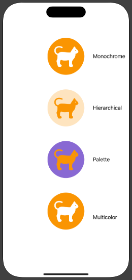 ⑨③ SF Symbol 5 的客製顏色實驗. 使用四種配色模式(redering mode) | by Min | 彼得潘的 Swift iOS / Flutter App 開發教室 ...