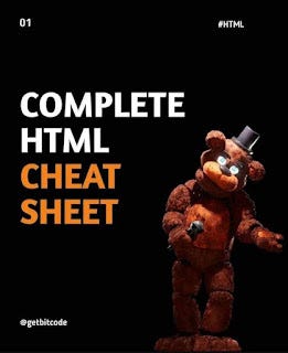 HTML Cheat Sheet: A Complete Guide for Beginners - Alizeh - Medium