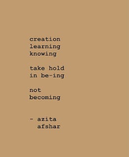 be-ing or be-coming?. what does it mean to be? what does it… | by azita ...