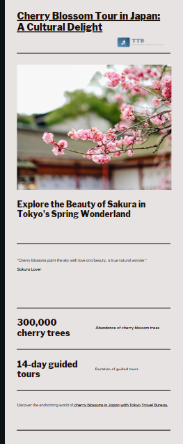 Cherry Blossom Tour in Japan: a Cultural Delight - Tokyo Travel Bureau ...
