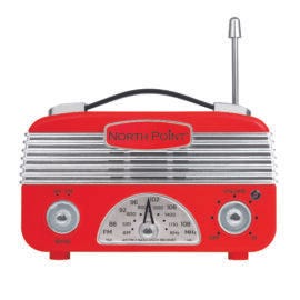 NORTH POINT® AM/FM VINTAGE RADIO — RED(Circa 1960’S design) - Sainergy ...
