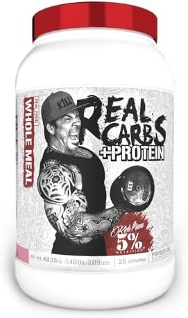 5% Nutrition Rich Piana Real Carbs + Protein | Clean Mass Gainer ...
