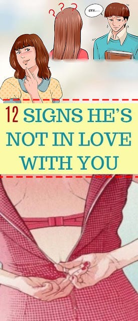 12 Signs He Is Not In Love With You - Marisacaca - Medium