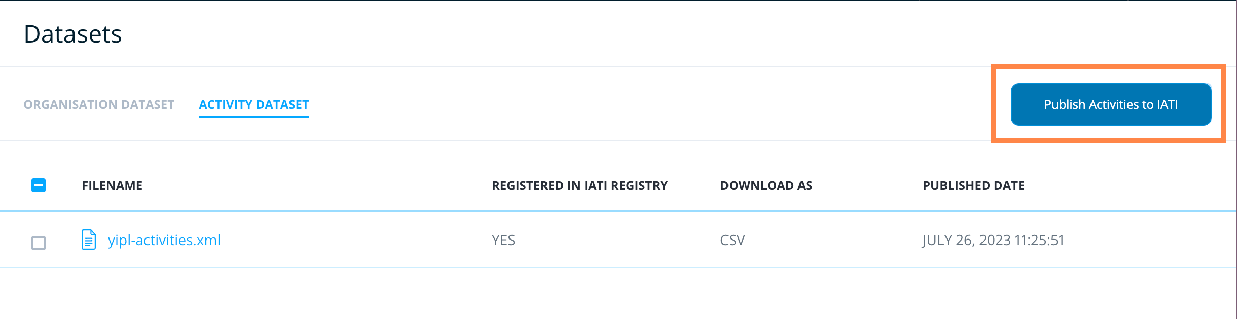 How to automatically update on IATI registry during publishing ...