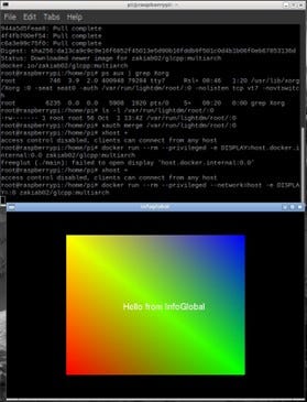 RASPBERRY PI 4 Program C++ dengan Docker Container menggunakan Makefile menampilkan pada OpenGL ...