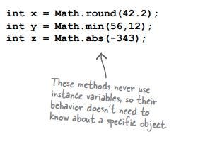 Chapter 10 : Numbers and Statics. The static method runs without any ...