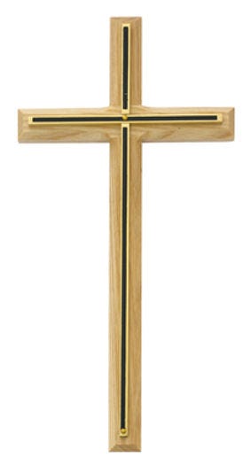 10" OAK CROSS WITH BLK OVERLAY - Gloriousproductonline - Medium
