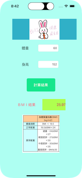 25彼得班作業＃2(第二版). *完成 BMI 換算Demo App | by 高麗珍 | 彼得潘的 Swift iOS / Flutter App 開發教室 | Medium