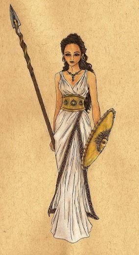 Athena & Ajax. Athena is the daughter of Zeus. She has… | by brooke ...