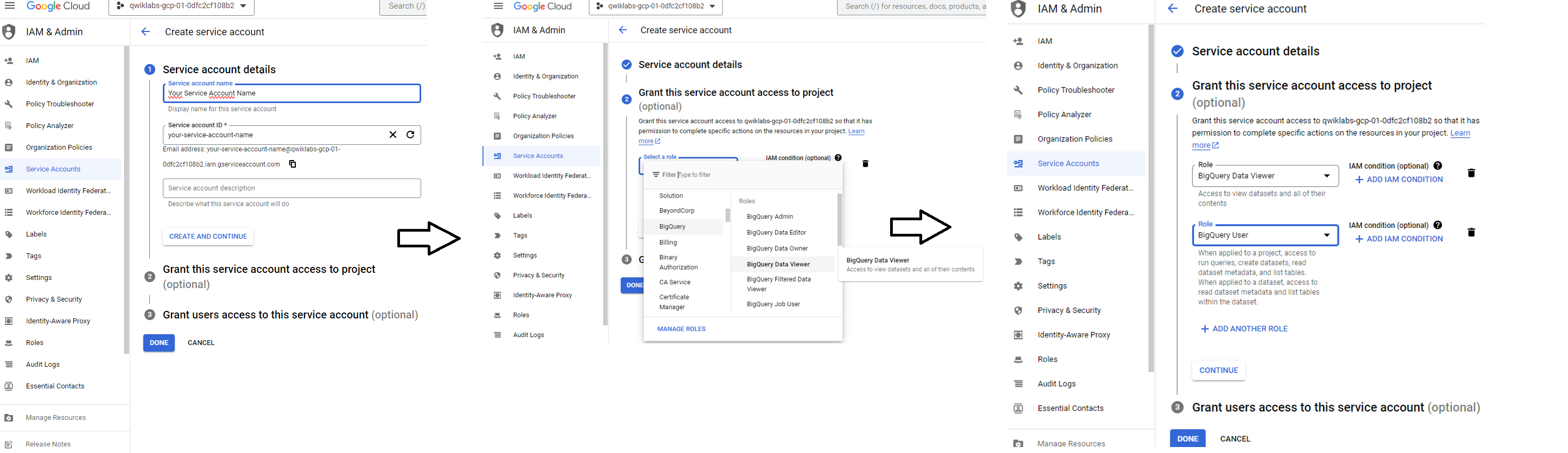 Configure Service Accounts and IAM Roles for Google Cloud | by ...