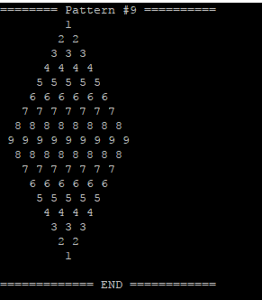 #Programming ภาษา C Version 2. Pattern #9 | by owantin | Medium